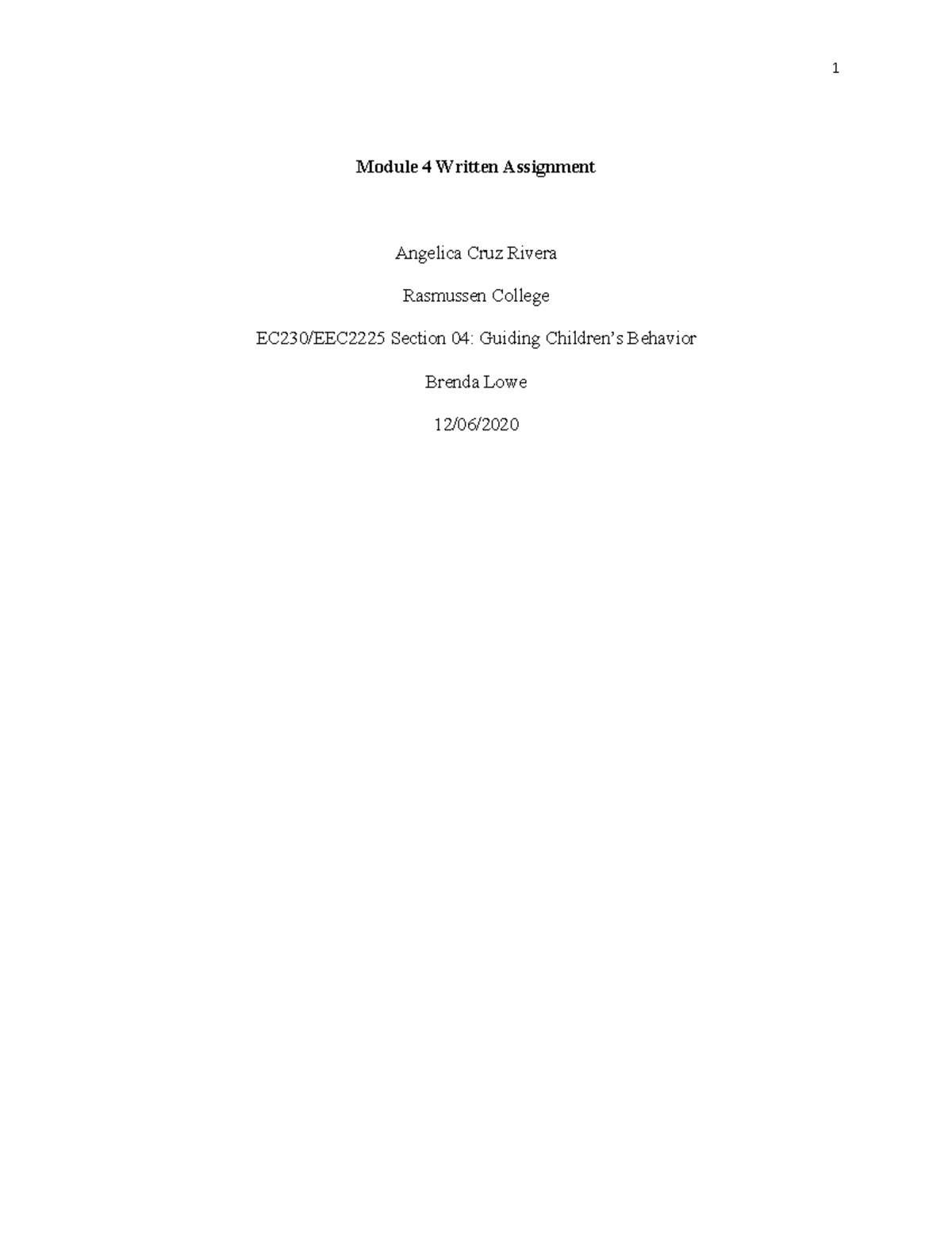 ACruz Rivera Mod4Written Assignment 12012 020 - EEC 2225 - Studocu