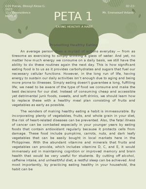 PETA 1 - AAAAAAAAAAAAAAAAAAA - G19 Porras, Blessyl Alexa G. 02 -22- 12 – Benevolence Mr ...