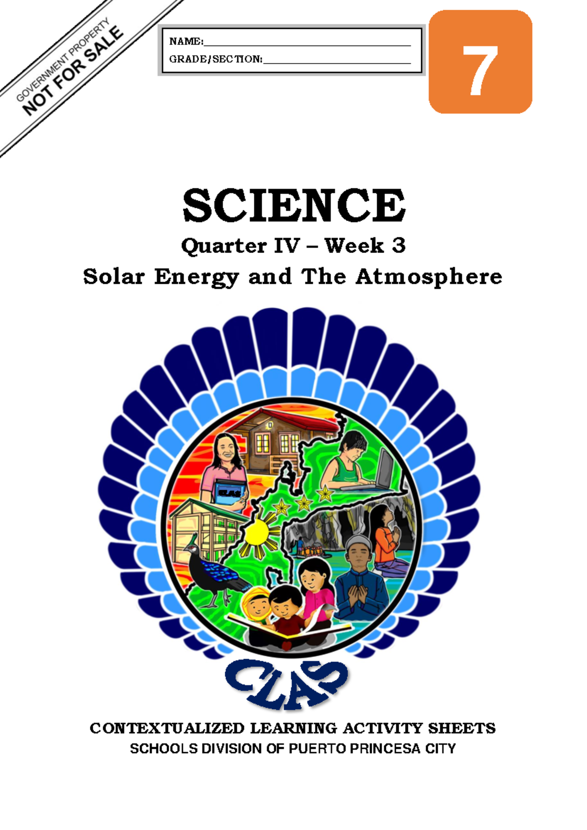 Science 7 q4 CLAS3 Solar-Energy-and-the-Atmosphere V4-carissa-calalin ...