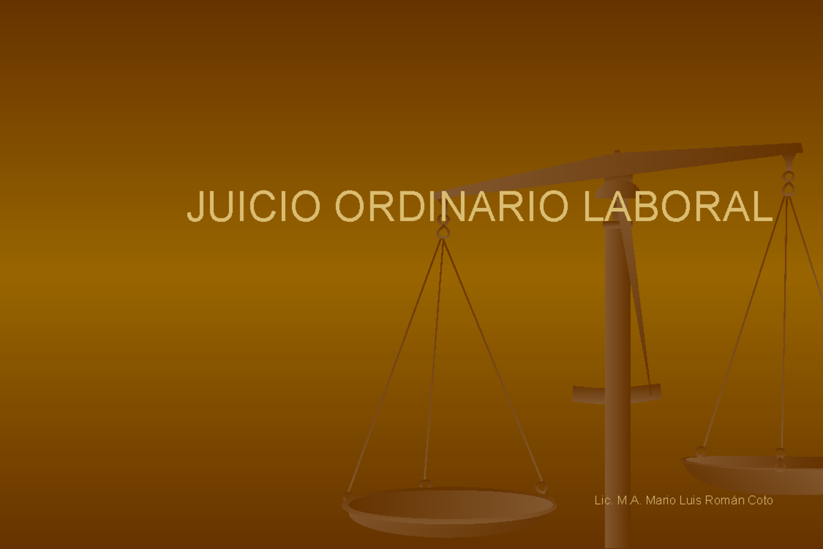 Proceso Ordinario Laboral 173993213 - JUICIO ORDINARIO LABORAL Lic. M ...