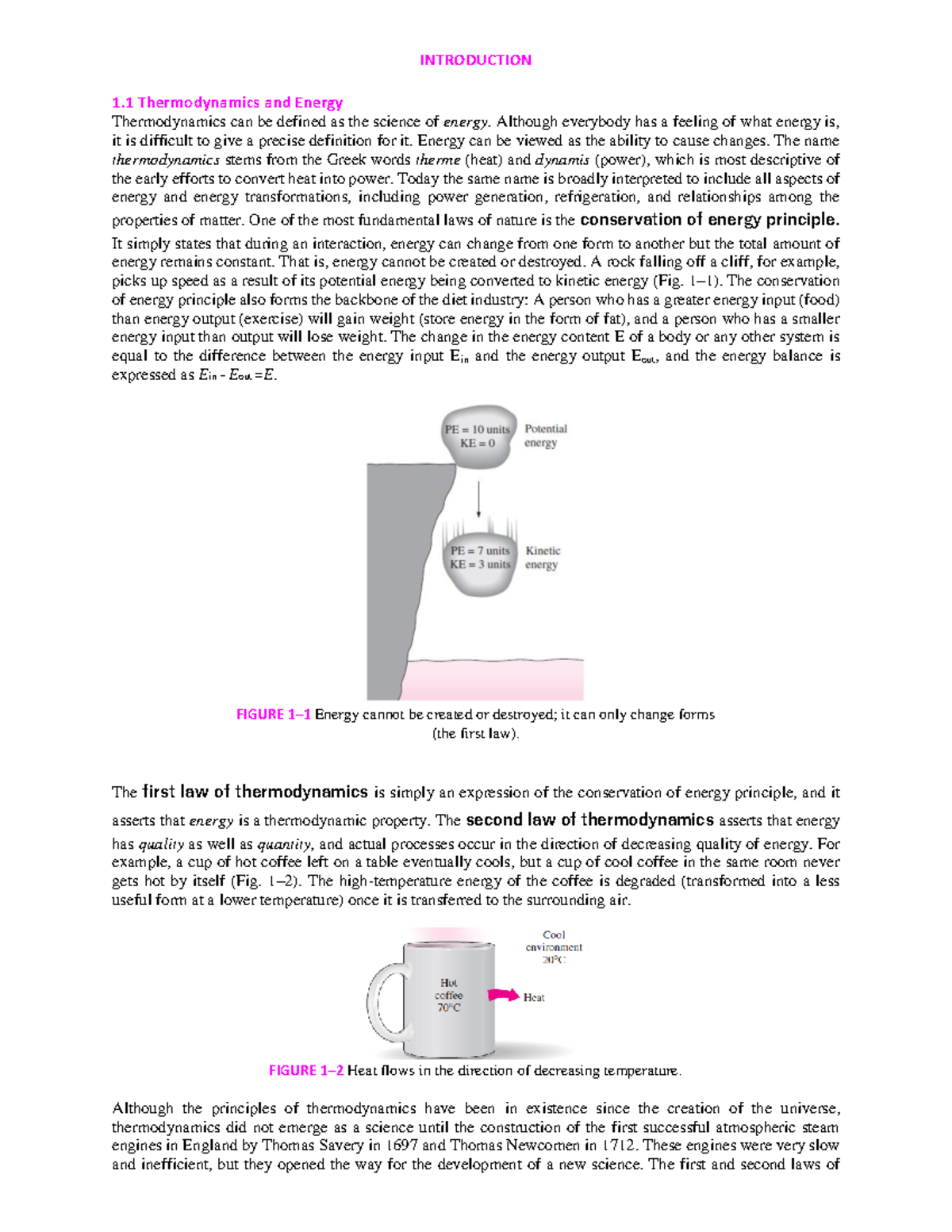 1.0 Introduction to Thermodynamics - Copy - INTRODUCTION 1 ...