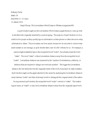 Written Assignment 1 - The Schulze Voting Method* The CSUN cross country team is deciding on a ...