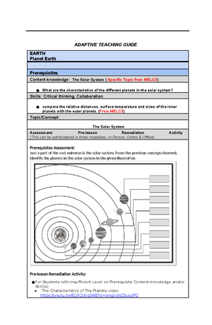 CMAP Science 10 - CURRICULUM GUIDE FOR TEACHER - Meycauayan College Meycauayan City, Bulacan ...