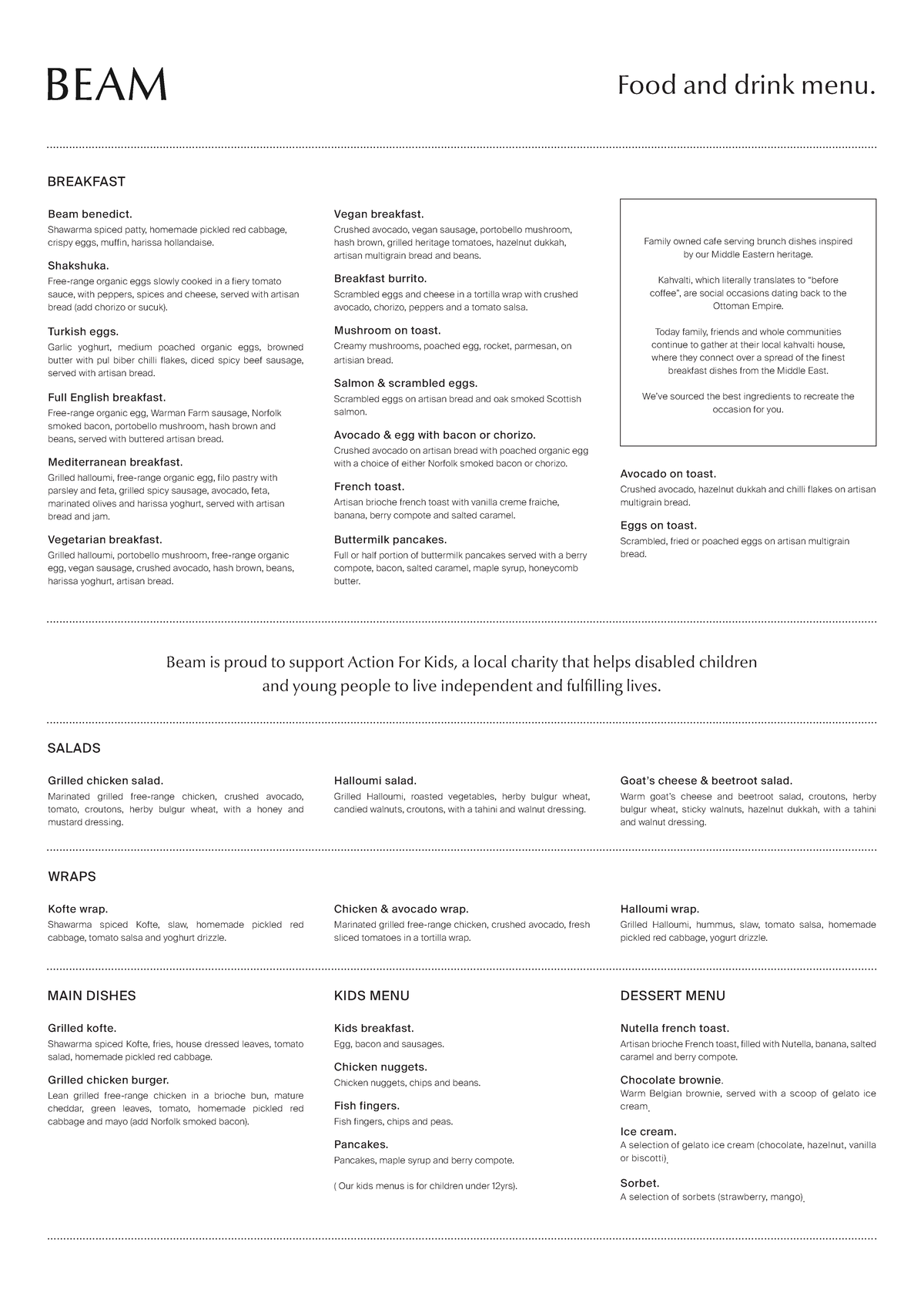 Notting-hill-menu - dsdsds - Food and drink menu. Beam benedict ...