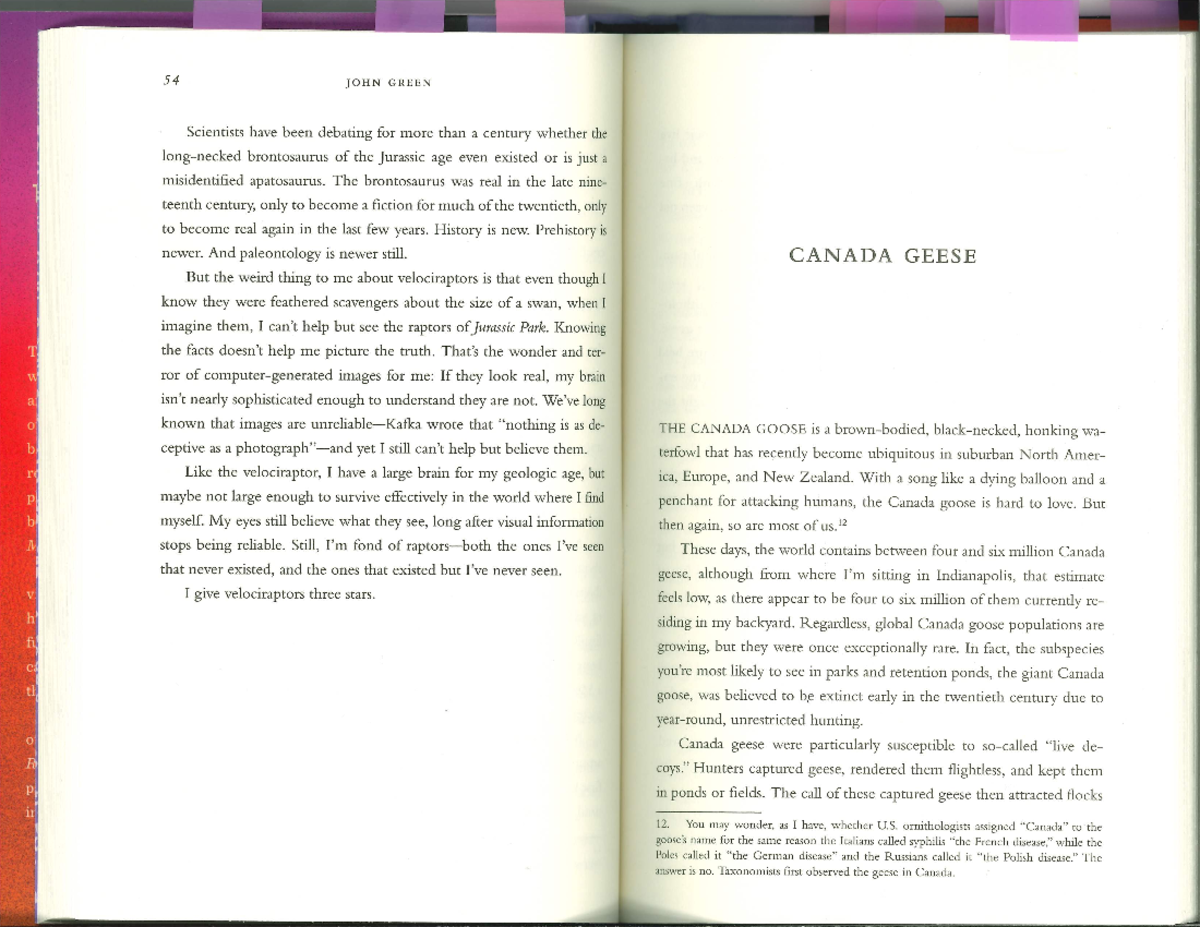 Canada Geese - fjfd - ENGL4000 - Studocu