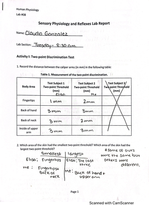 PHSO Laboratory 12 - Human Physiology Lab ECG and Pulse Lab Report Name ...