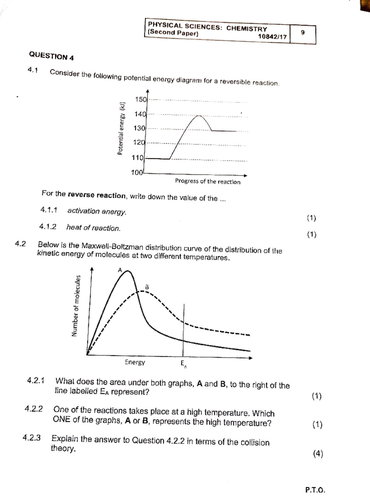 Chemical Equilibrium - Kc calculations, Maxwell Boltsman distribution ...