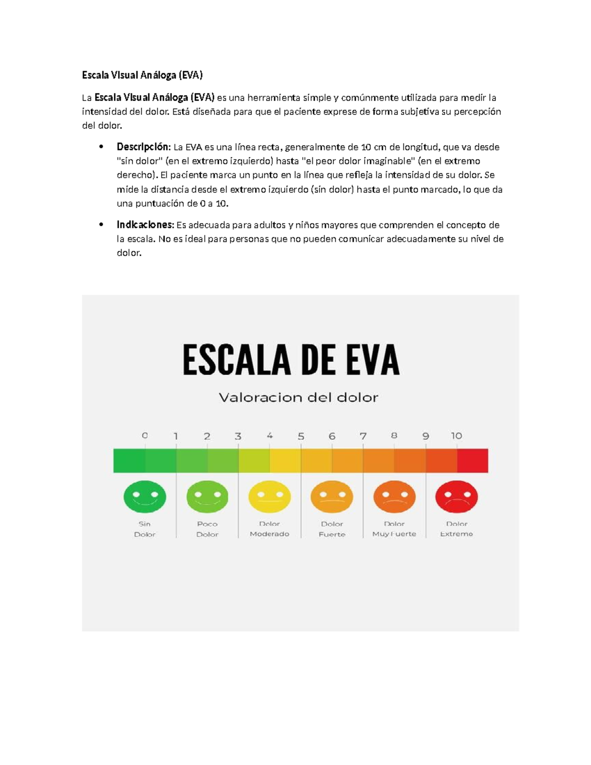 Escalas DEL Dolor - rrwararas f - Escala Visual Análoga (EVA) La Escala ...