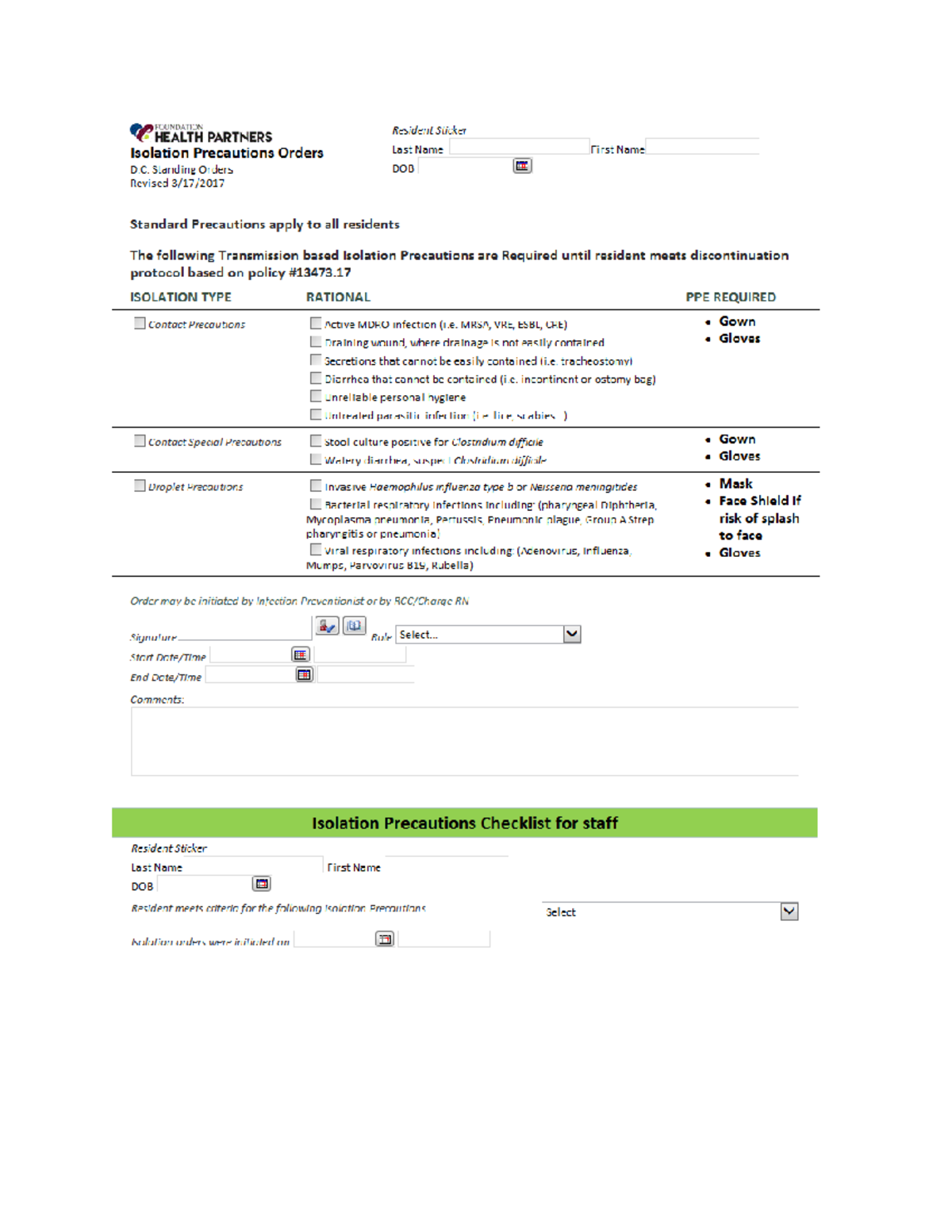 Denali Isolation Orders - Sistemas - Studocu
