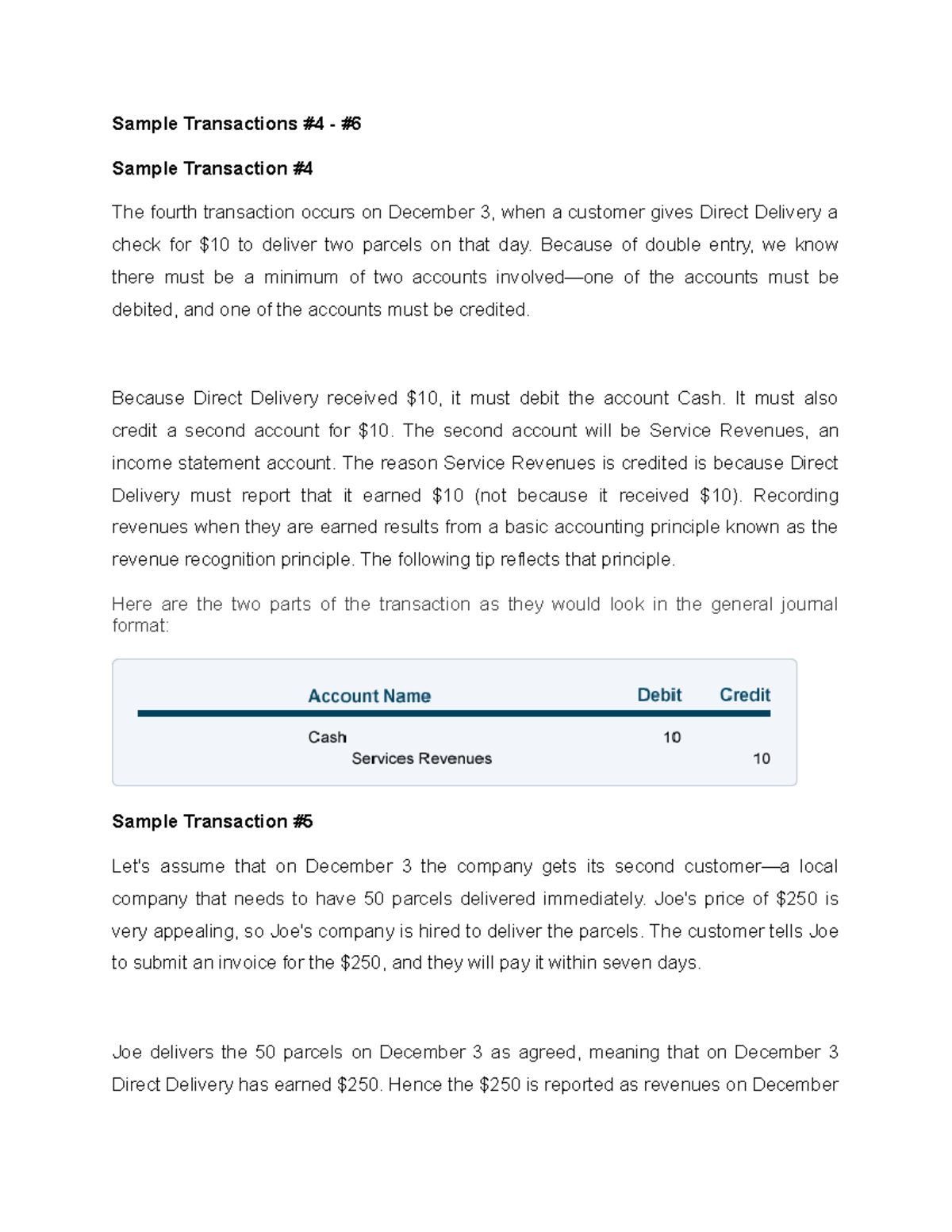Basic Accounting - Sample Transactions - Sample Transactions #4 ...