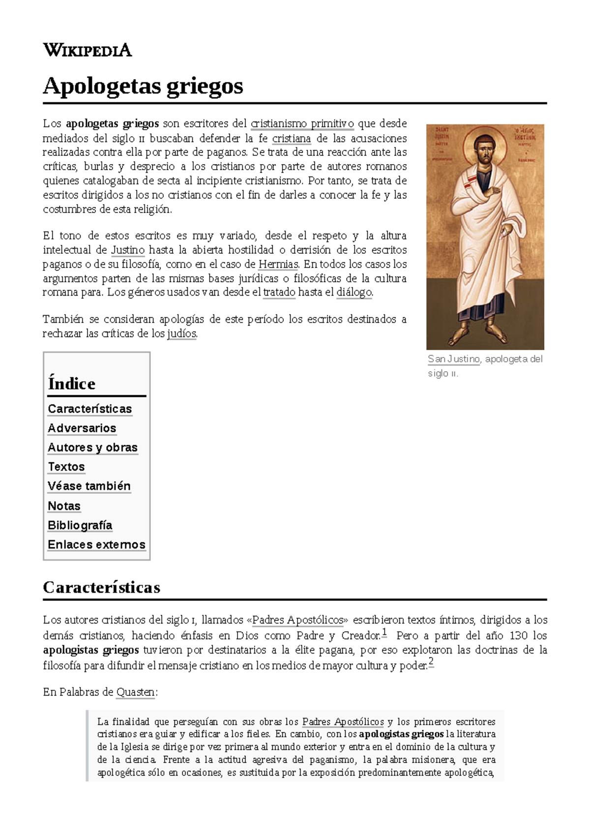 Apologetas griegos - lkmg - San Justino, apologeta del siglo II ...