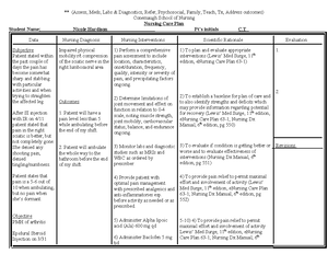 Seizure Disorder Case Study - Lewis: Medical-Surgical Nursing, 10 th ...