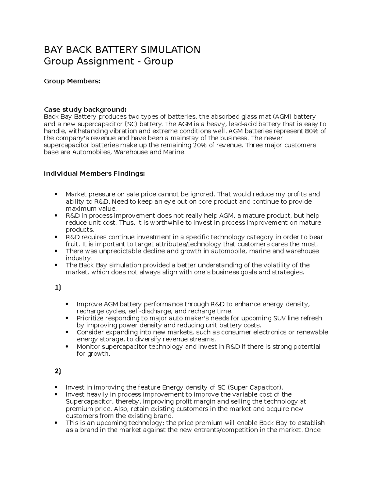 BAY BACK Battery Simulation- upload - BAY BACK BATTERY SIMULATION Group ...
