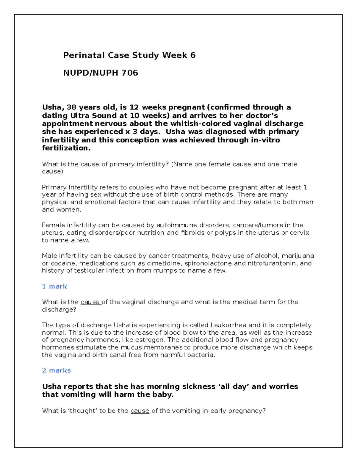 Case Study - Usha was diagnosed with primary infertility and this conception was achieved ...