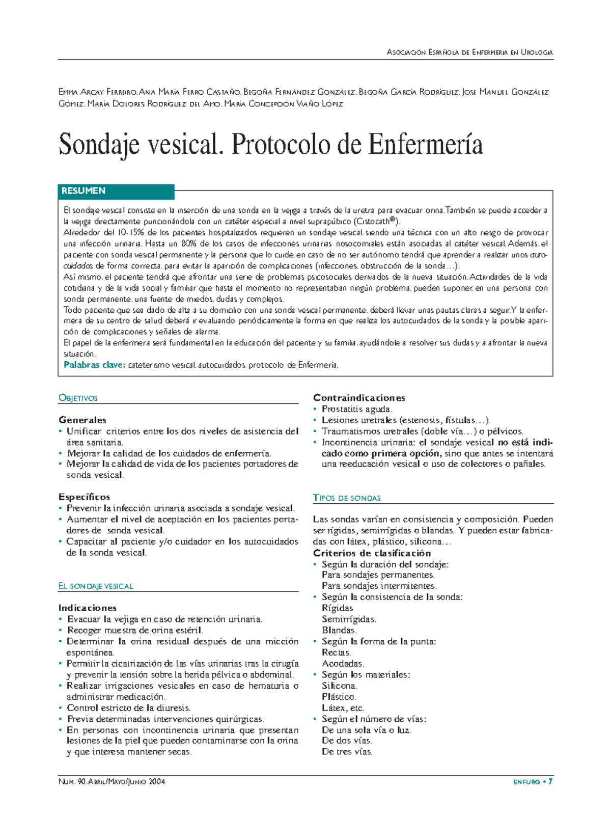 Dialnet-Sondaje Vesical-3100147 - NÚM. 90. ABRIL/MAYO/JUNIO 2004 ENFURO ...