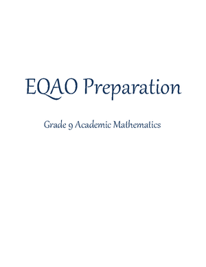 Measurement Test Prep Notes - EQAO Preparation Grade 9 Academic ...