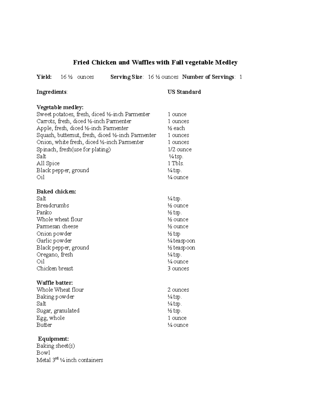 Nottle - Anatomy of a Recipe - Fried Chicken and Waffles with Fall ...