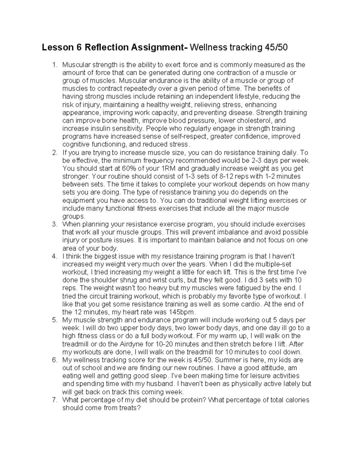 Lesson 6 Reflection Assignment - Lesson 6 Reflection Assignment ...