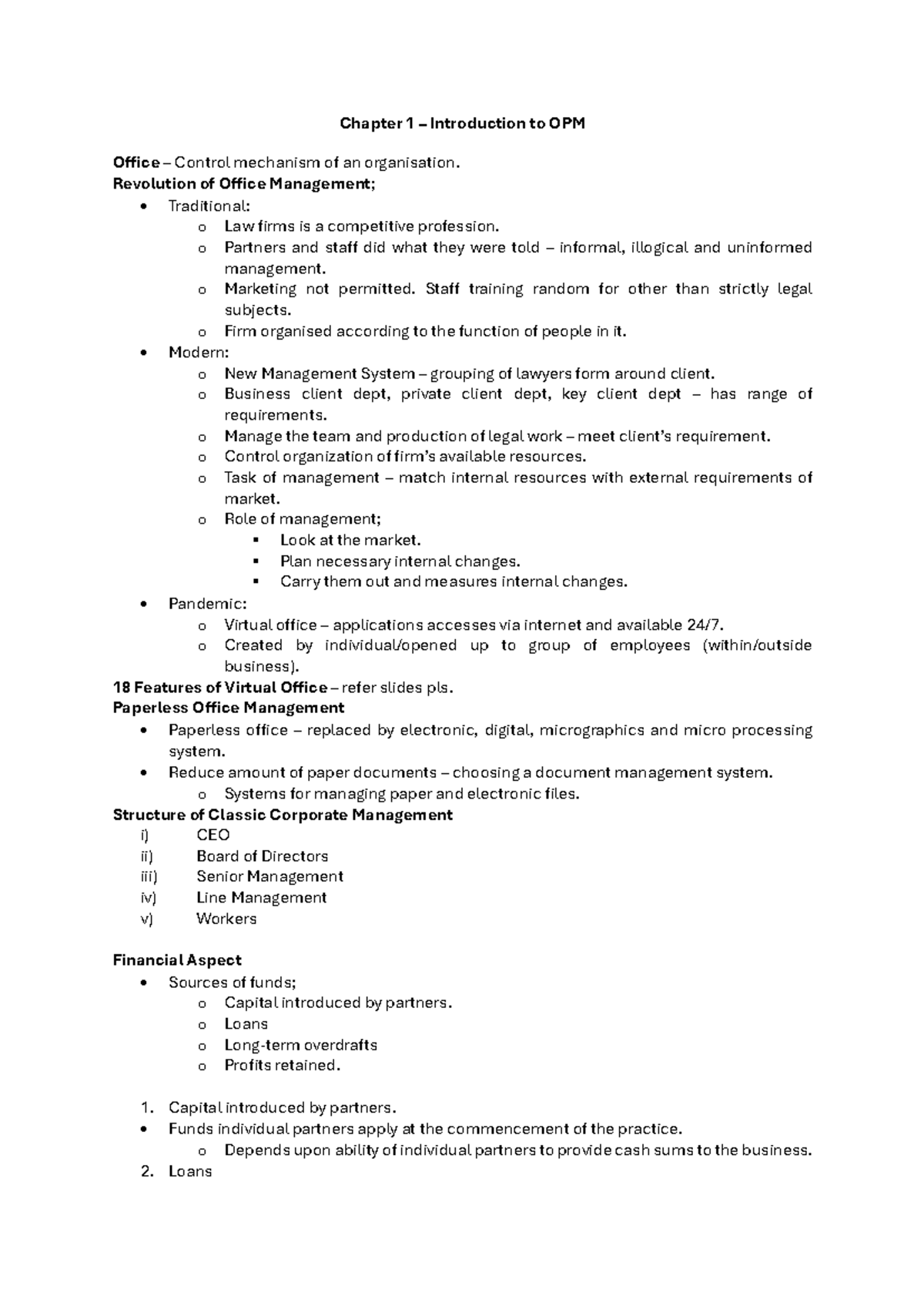 OPM Quiz Prep - Chapter 1 – Introduction to OPM O5ice – Control ...