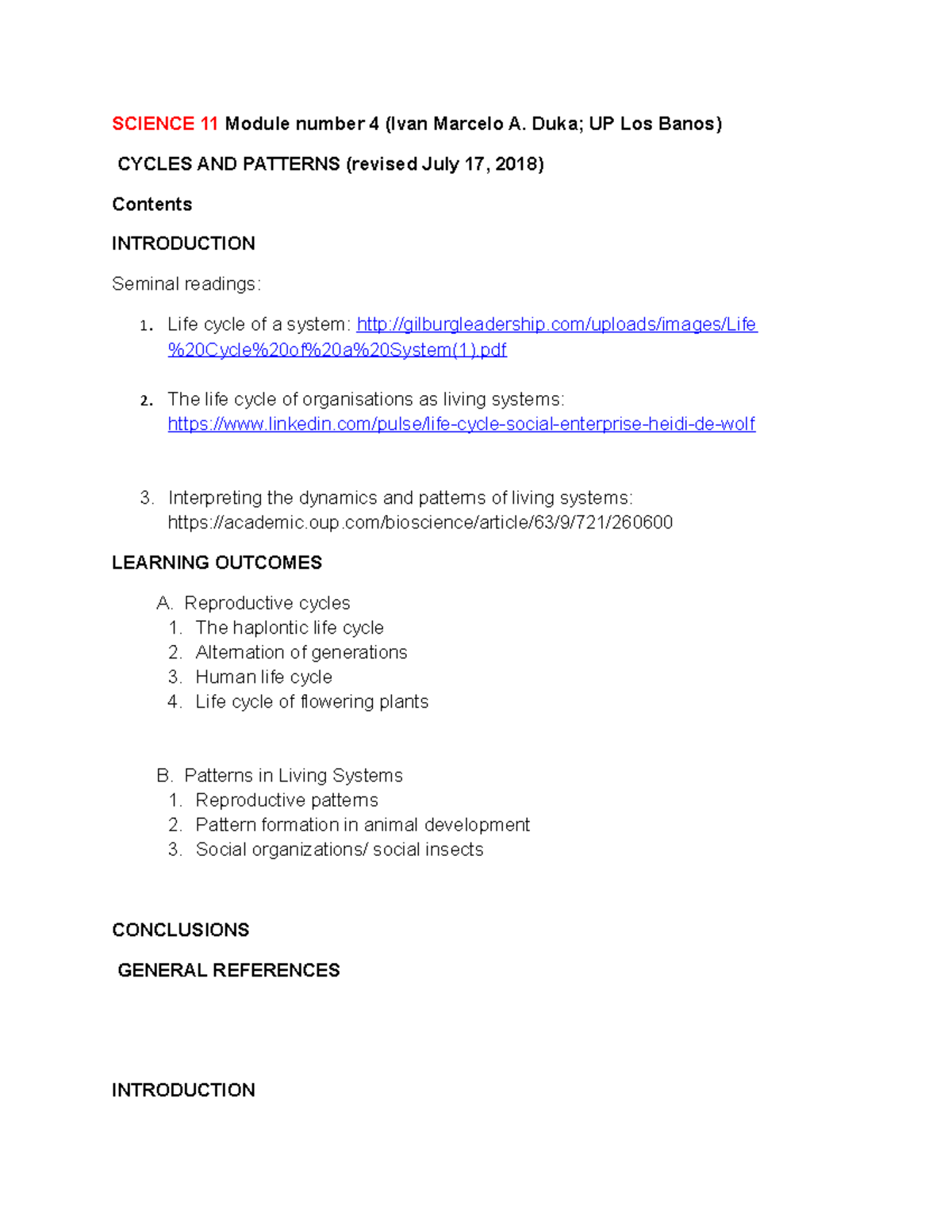 Module 4-Cycles and patterns - SCIENCE 11 Module number 4 (Ivan Marcelo ...