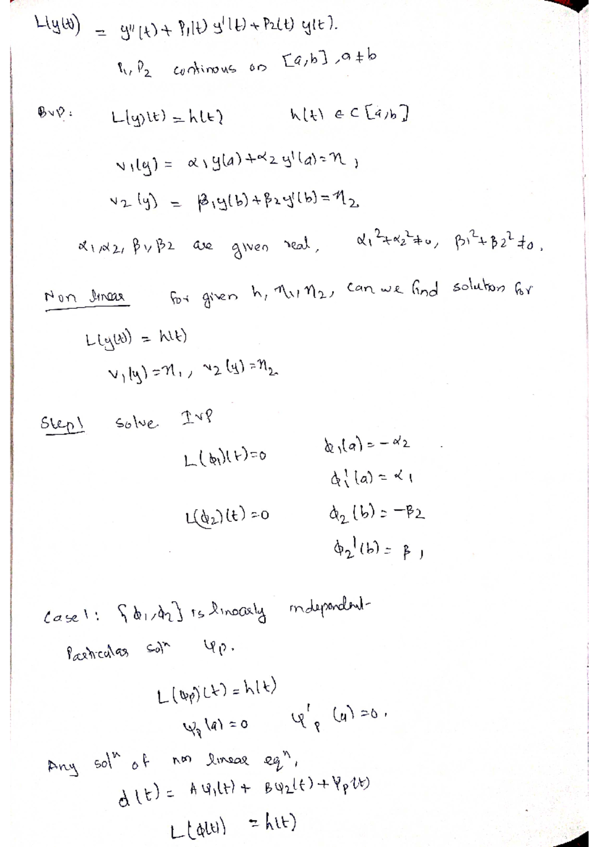ODE post midsem - Ordinary Differential - Studocu