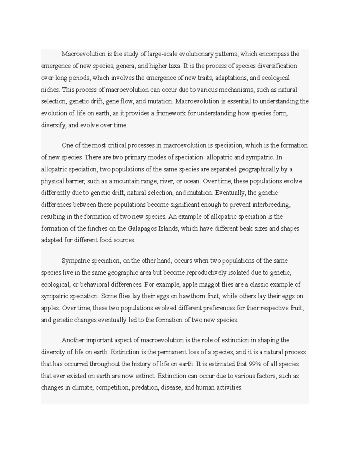 Title Macroevolution The Process of Species Diversification ...