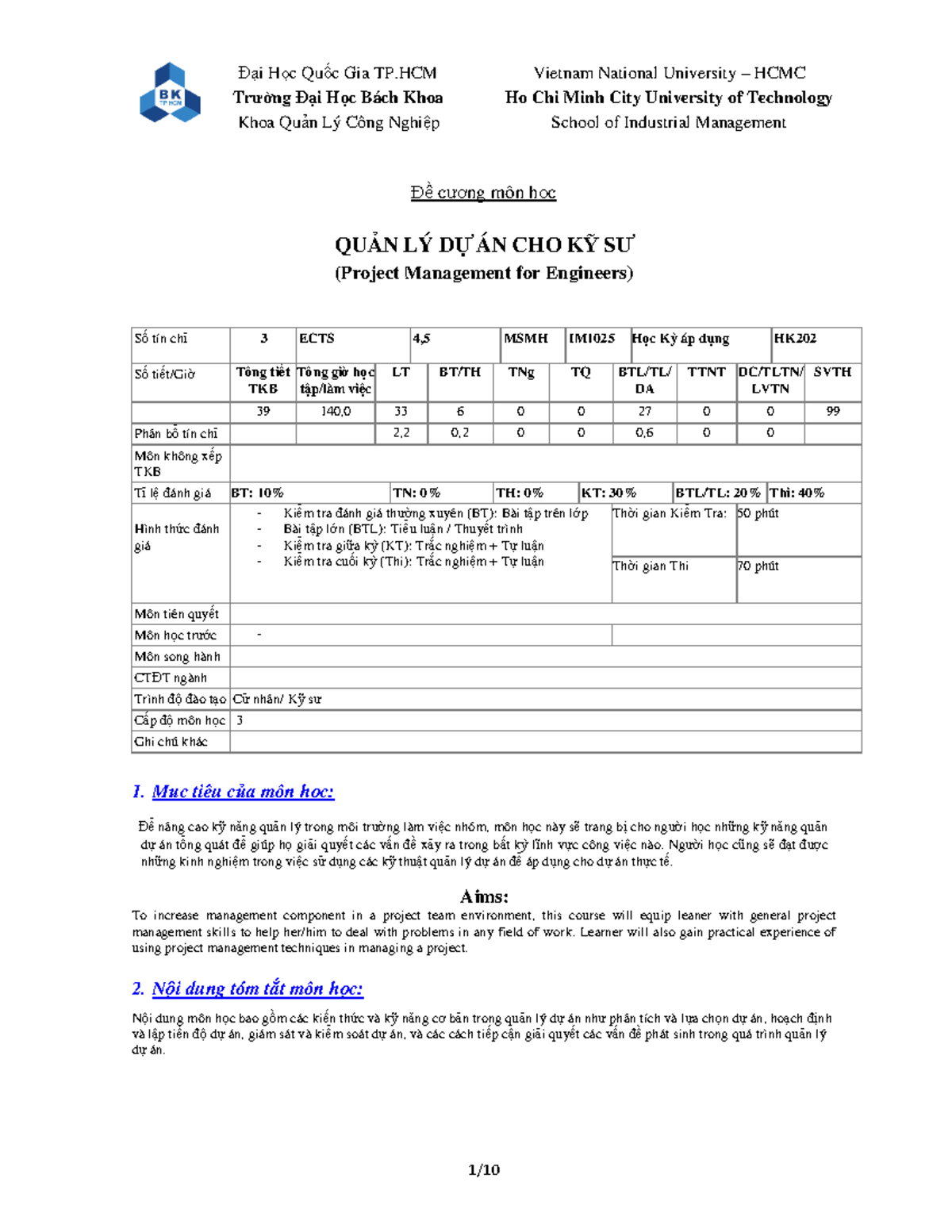 00 DCMH - QLDA cho KS - Nội dung của sách bằng tiếng anh - ¿i Hßc Qußc Gia TP Tr±ßng ¿i Hßc Bách ...