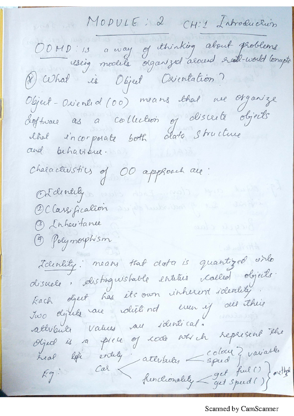 SE Module 2 - MODULE 2 CH:1 Introduction OOMD is a way of thinking ...