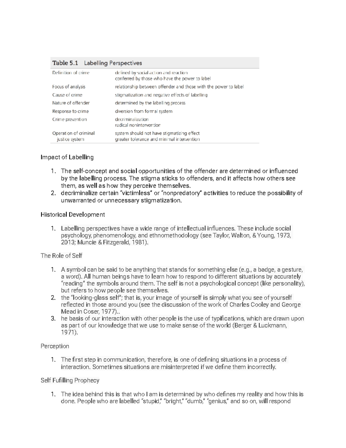 Labelling Chapter 5 - This is the discussion regarding Criminal ...