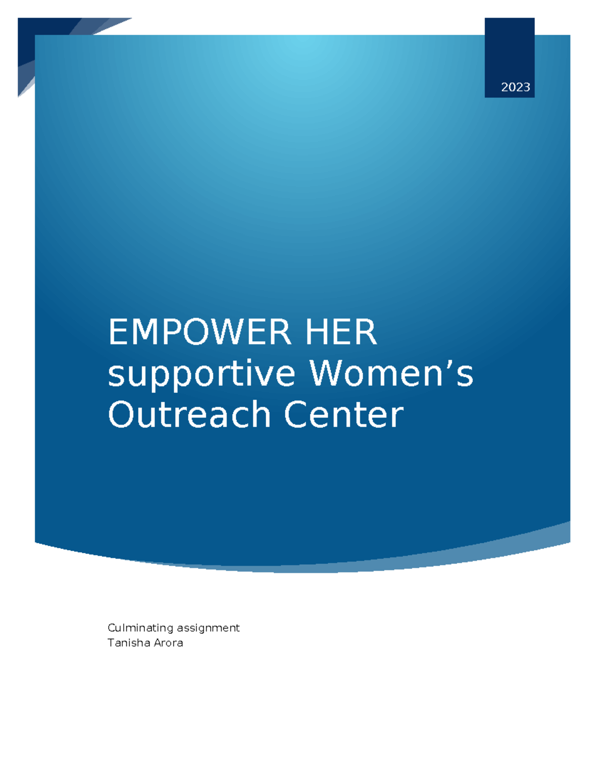 Report - efi ffjfjfj - EMPOWER HER supportive Women’s Outreach Center ...
