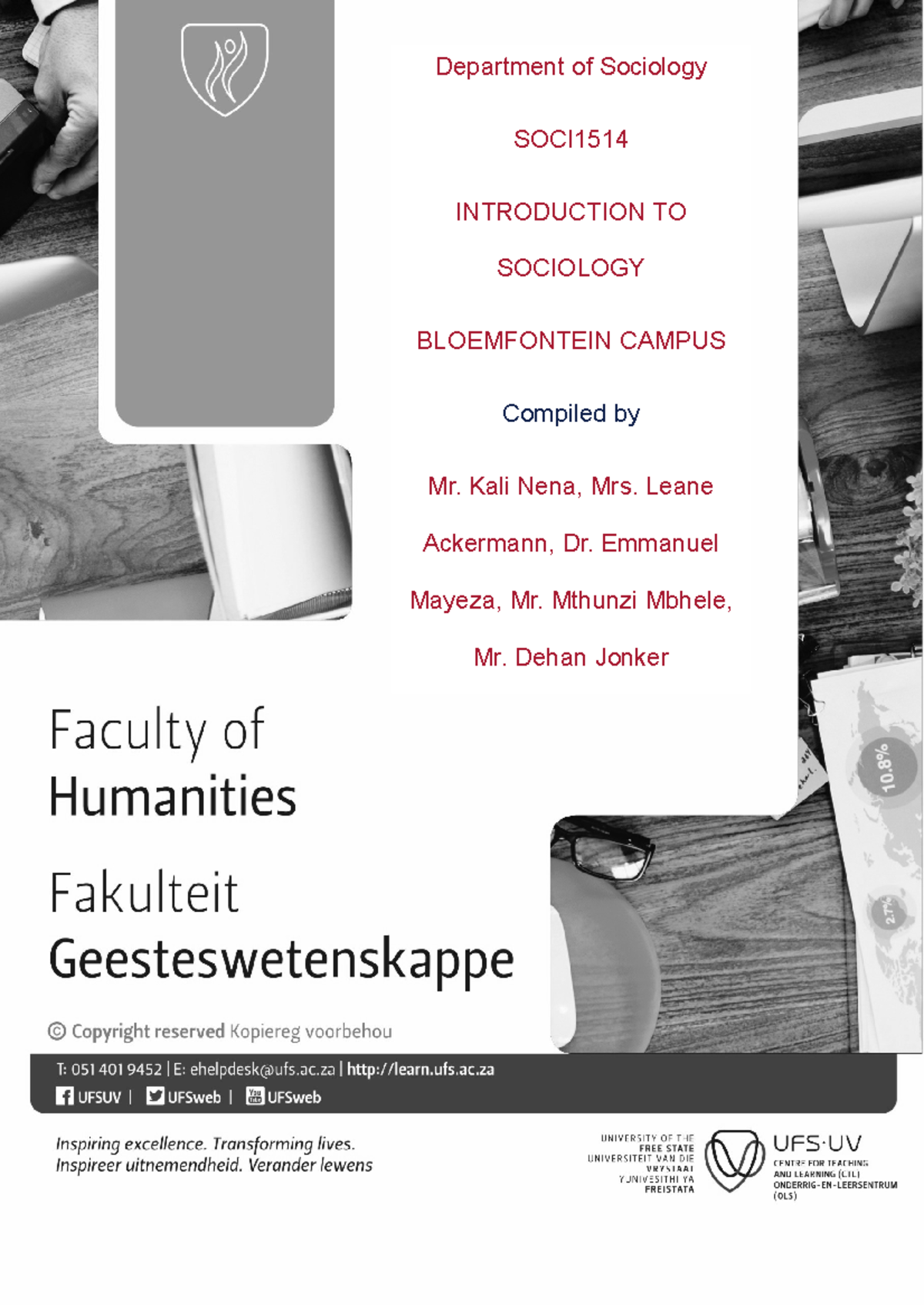 SOCI1514 Module Guide 2021 on Template - SOCI1514 - UFS UV - Studocu