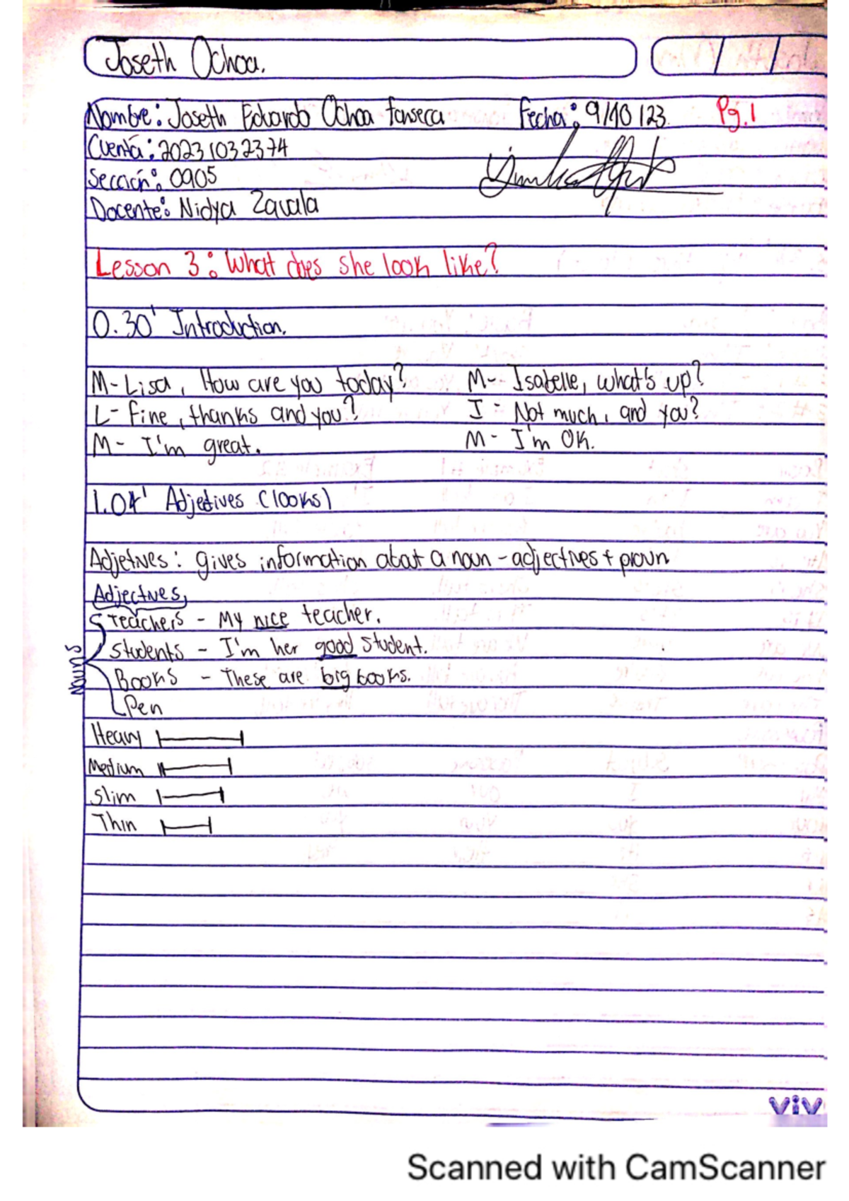 Ochoa Joseth U1T3a10 - jkhjkh - Español General - Studocu