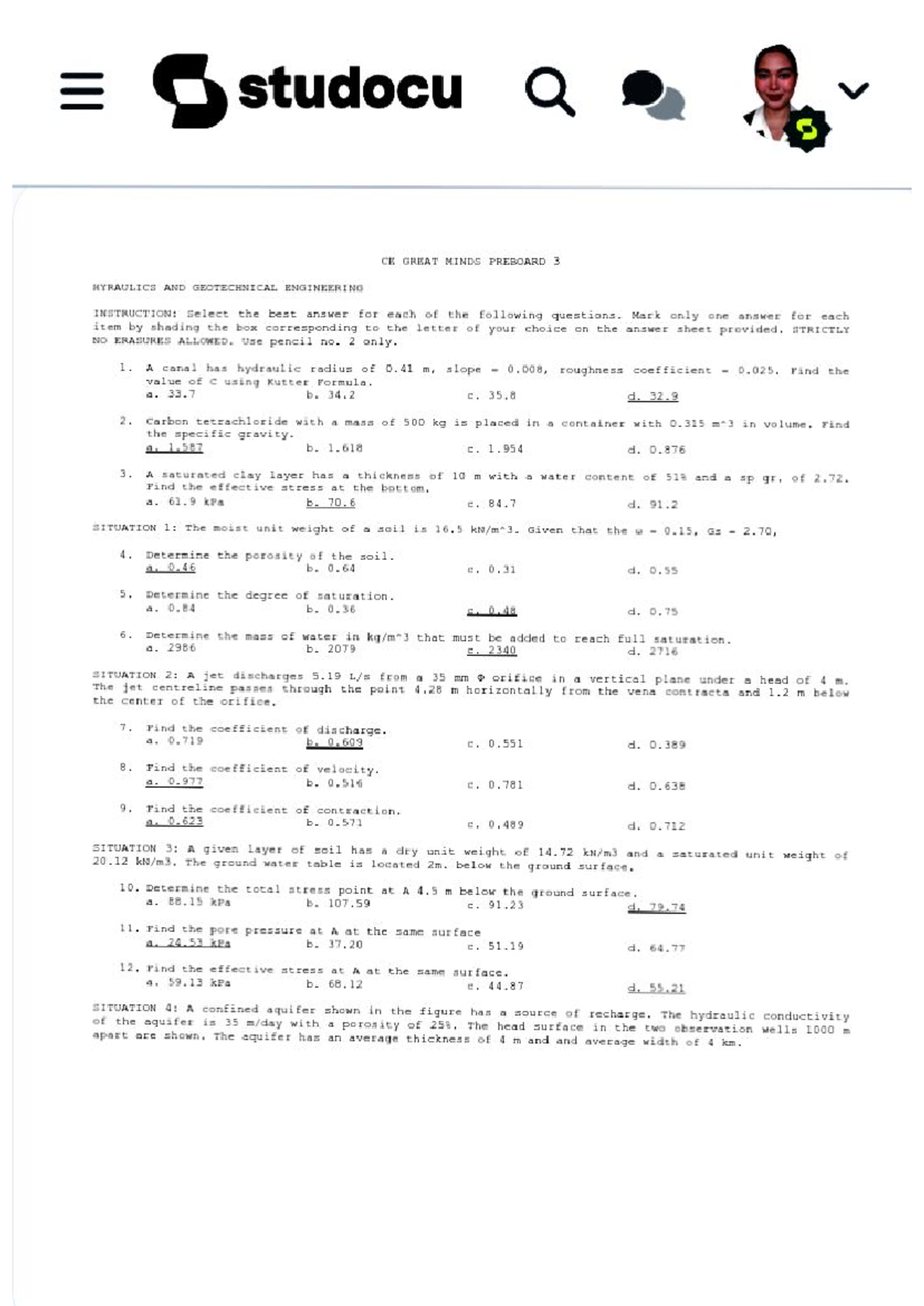 HGE- Studuco - HGE - studocu a CE GREAT MINDS PREBCARD 3 HYRAULICS AND ...