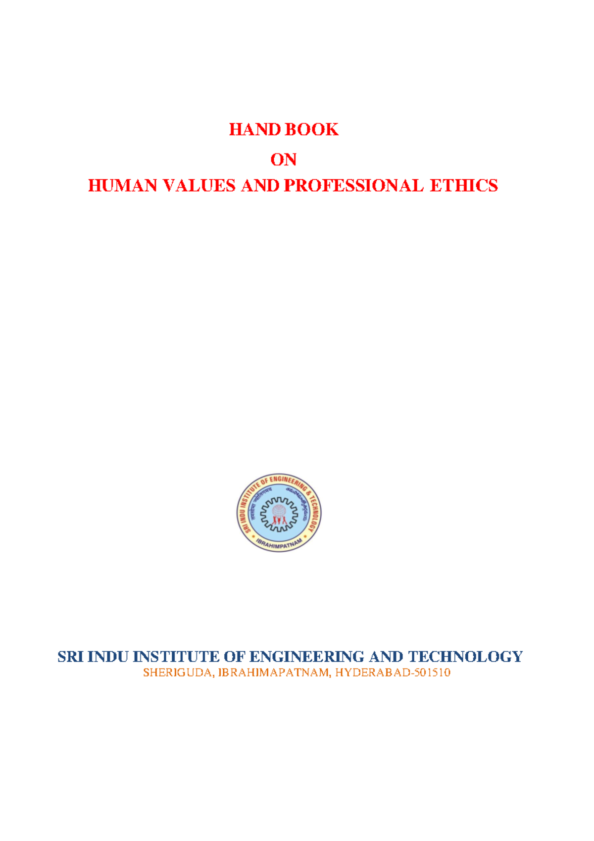 Professional ethics and accountancy bar bench relations - HAND BOOK ON HUMAN VALUES AND ...