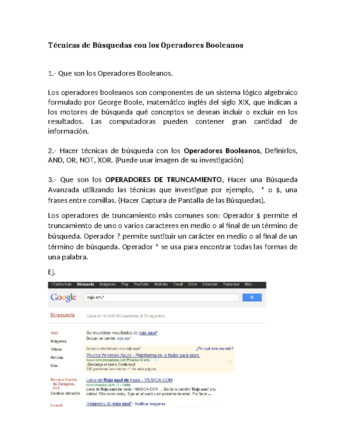 Operadores Booleanos - Que son los Operadores Booleanos. Los operadores ...