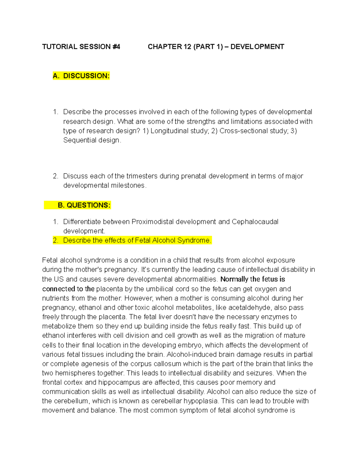 Tutorial Session 4 Chapter 12 Part 1 Development Tutorial Session 4 Chapter 12 Part 1