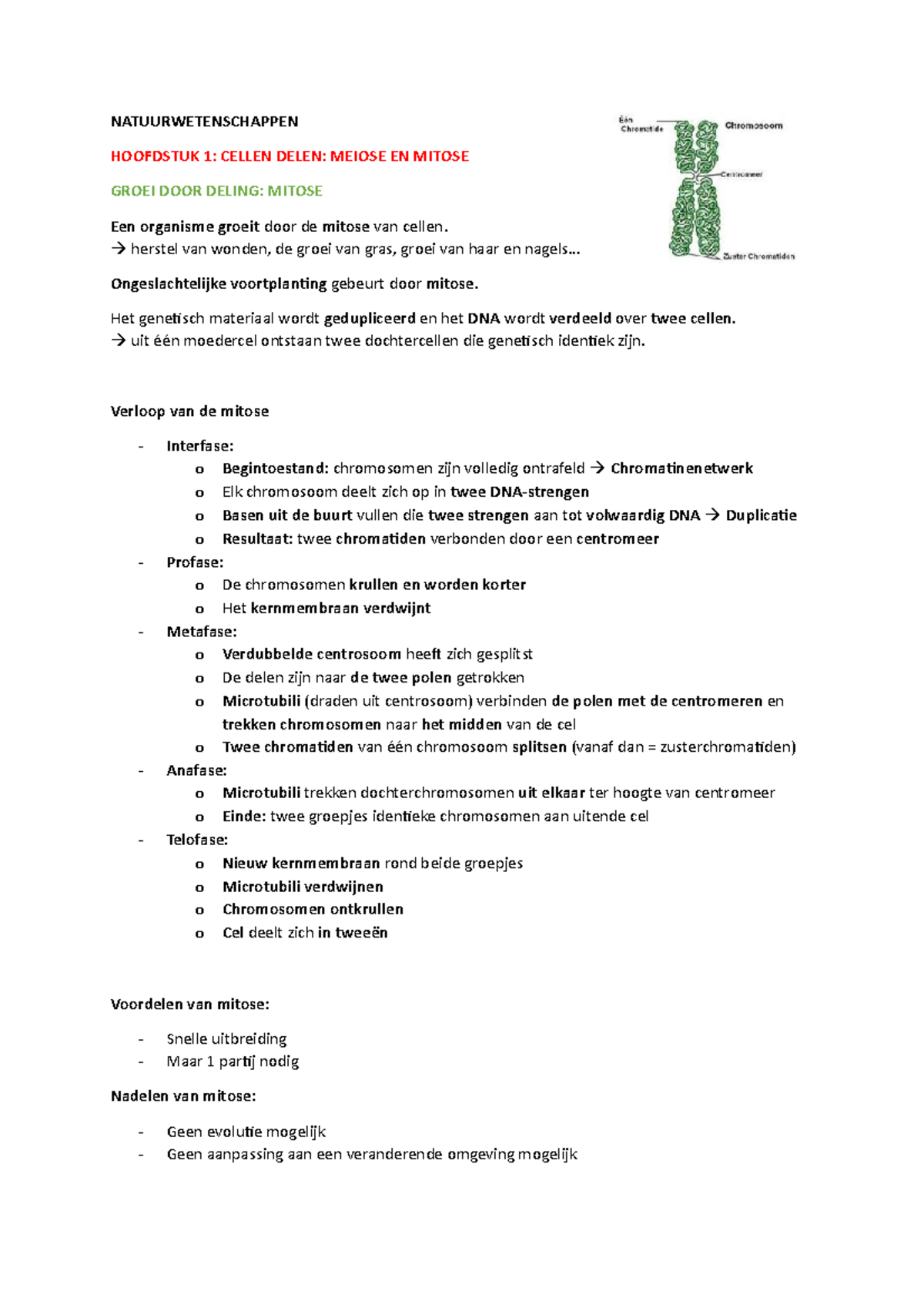 Natuurwetenschappen 602b juni examen leerstof - NATUURWETENSCHAPPEN HOOFDSTUK 1: CELLEN DELEN ...
