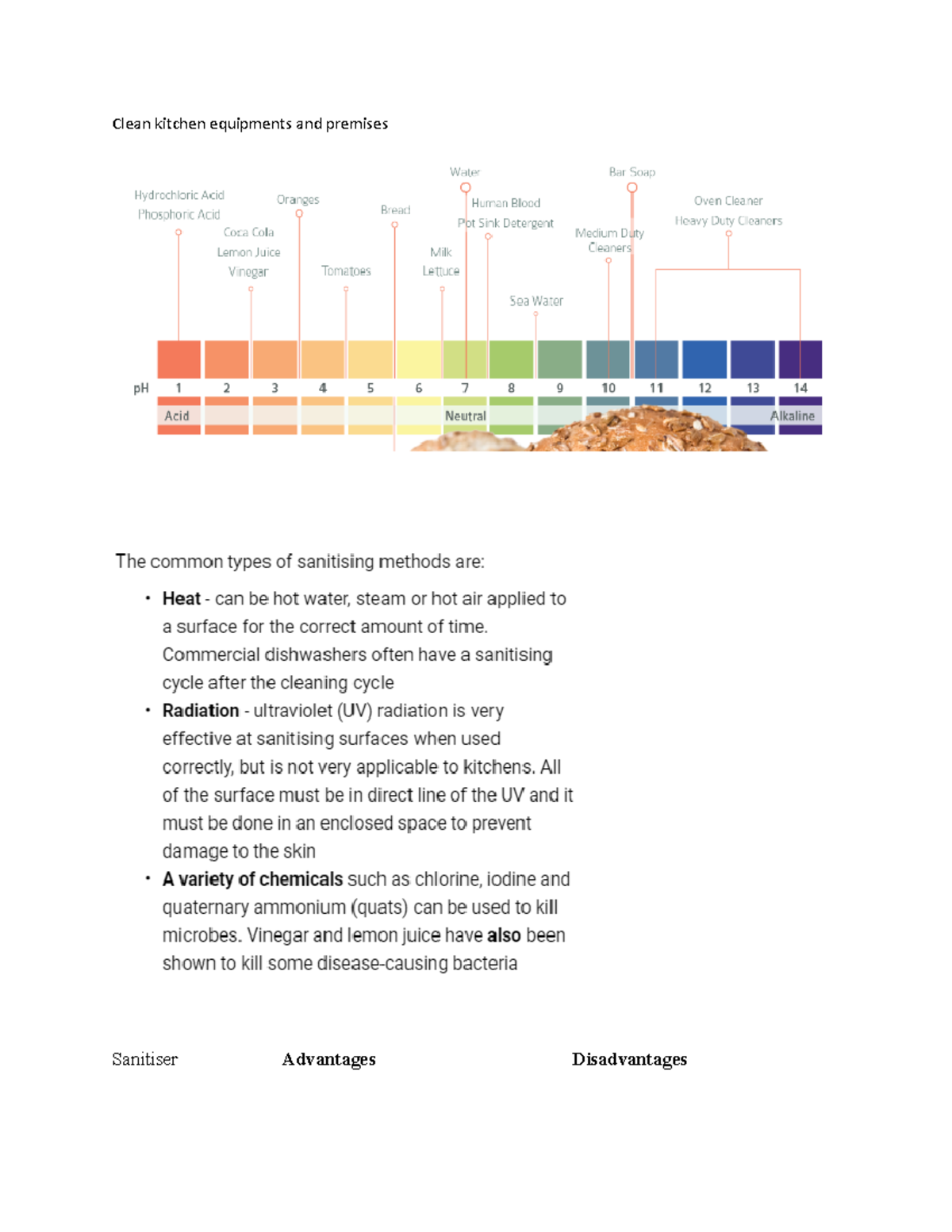 Clean kitchen equipments and premises - Clean kitchen equipments and ...