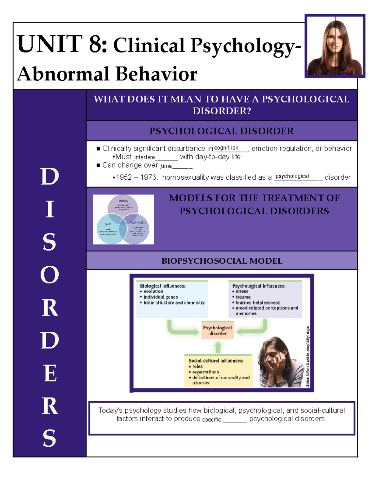 Queniyah Pendleton - Clinical Psychology-Guided Notes - UNIT 8 ...