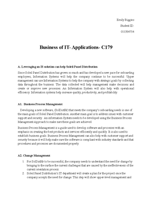 C179 Task 1 Final - Passed - C179 Task 1 – Application Development ...