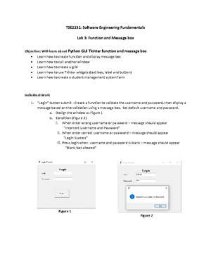 Lab 5 RE - 123 - TSE2231: Software Engineering Fundamentals Lab 5 ...