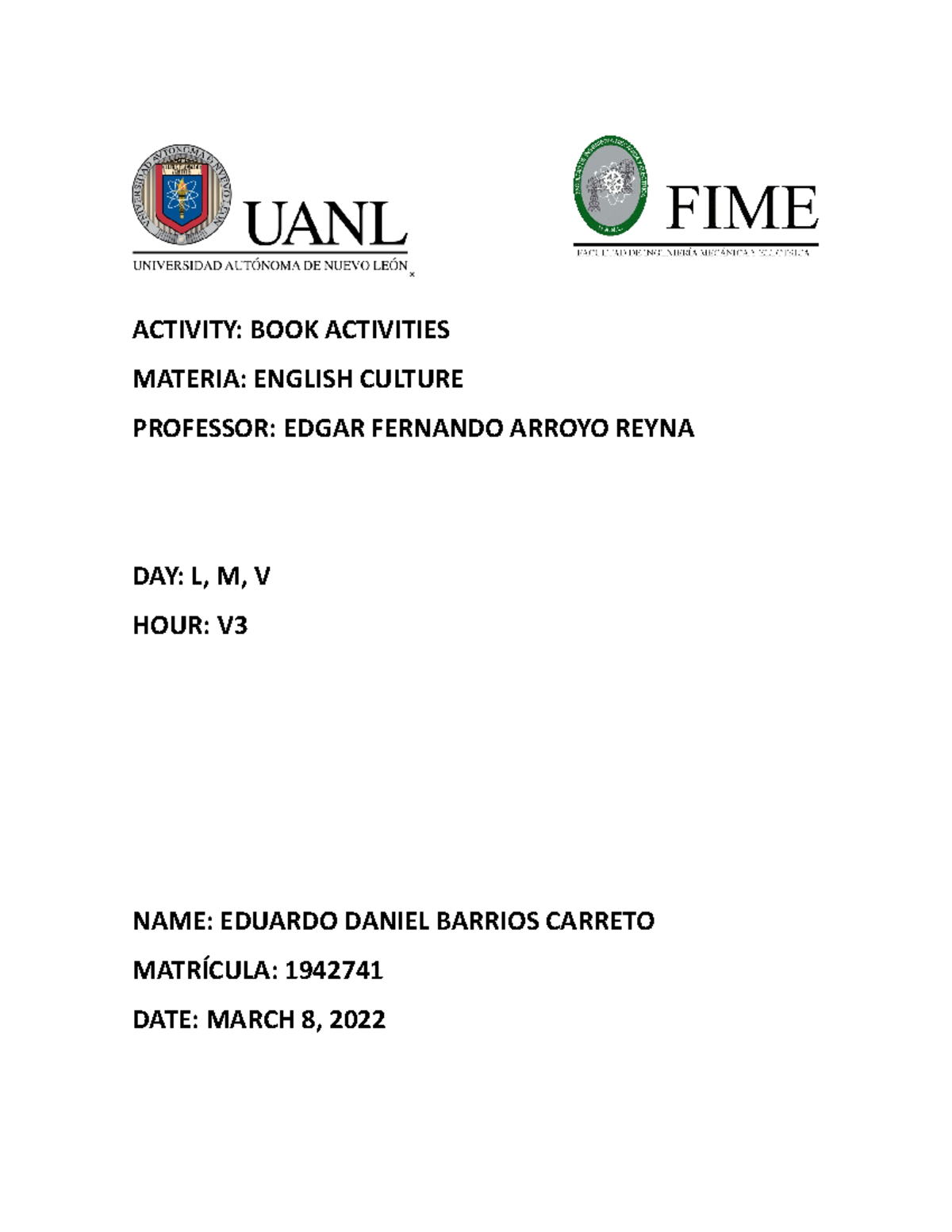 AF4 - Book Activities - 1942741 (Recuperado automáticamente) - ACTIVITY ...