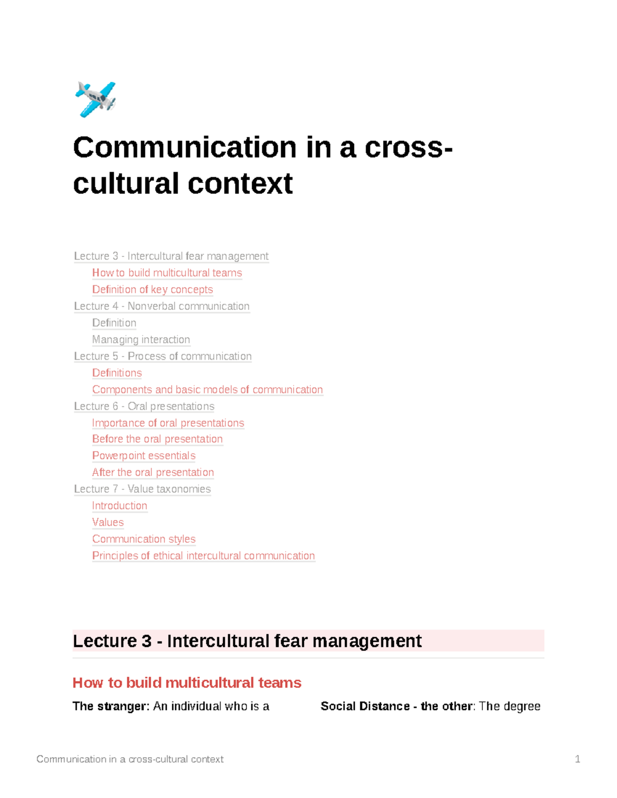 Communication in a cross-cultural context - ! Communication in a cross ...