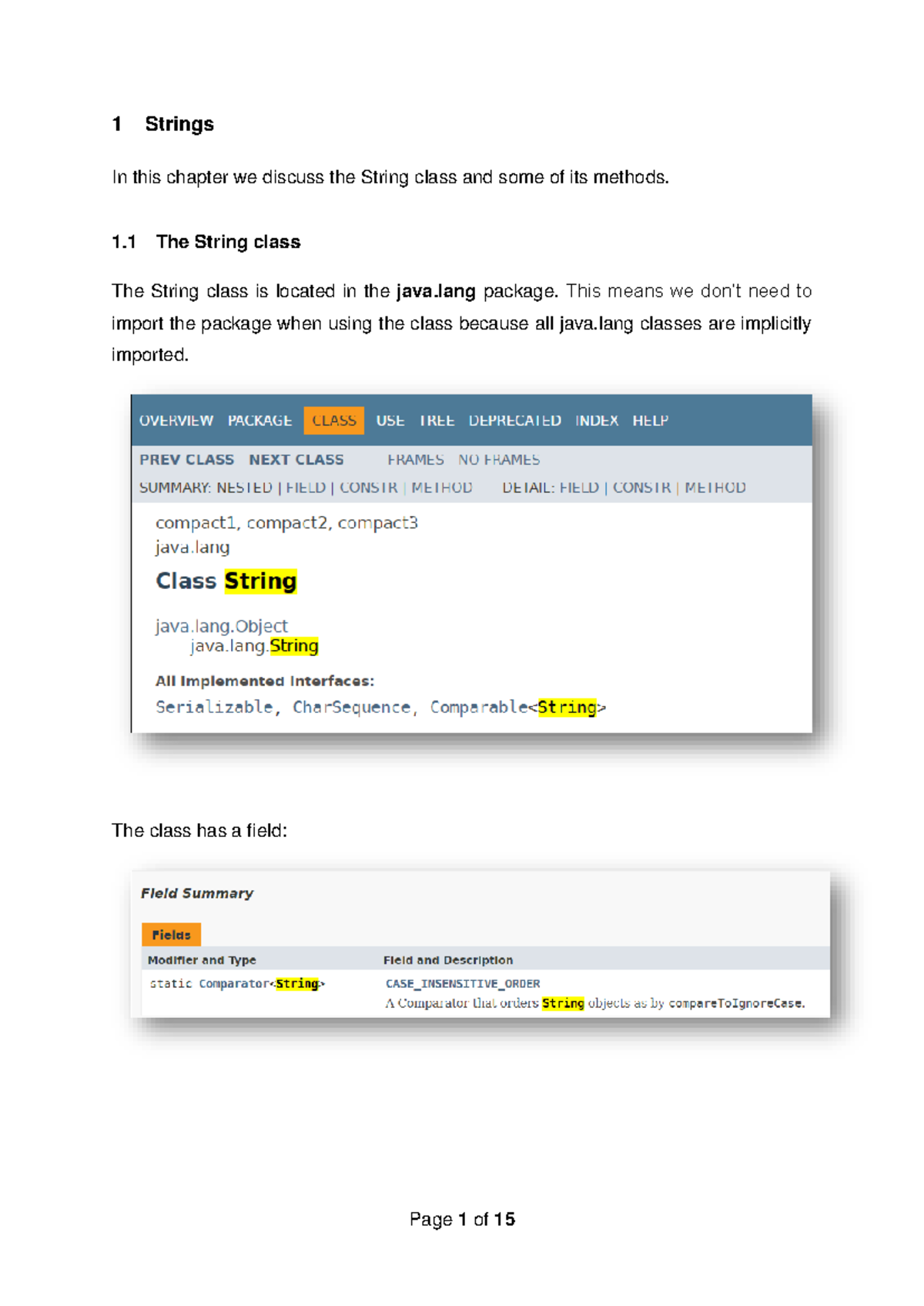 Strings 1 Make Use Of Them 1 Strings In This Chapter We Discuss