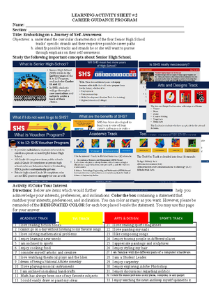 Career Guidance Advocacy Program For Grade 12 students Activity ...