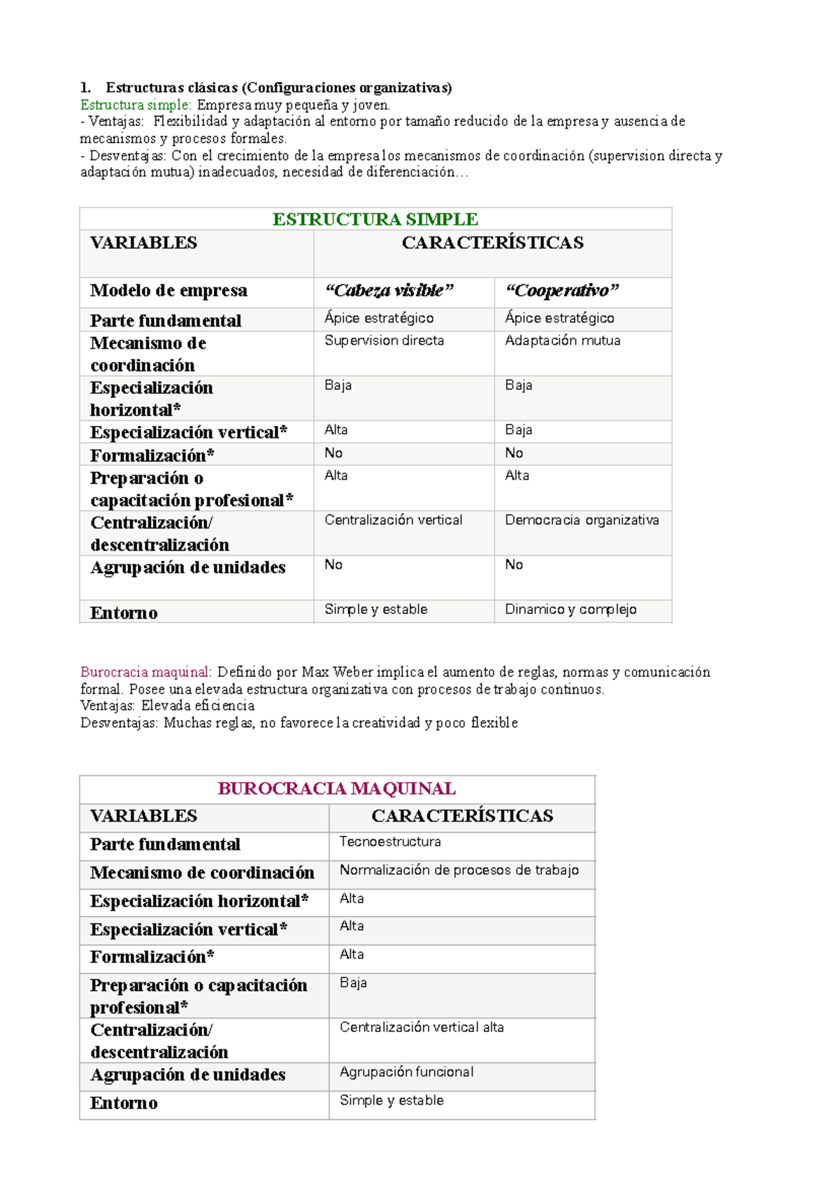Tema 5 diseño y org - apuntes - 1. Estructuras clásicas ...