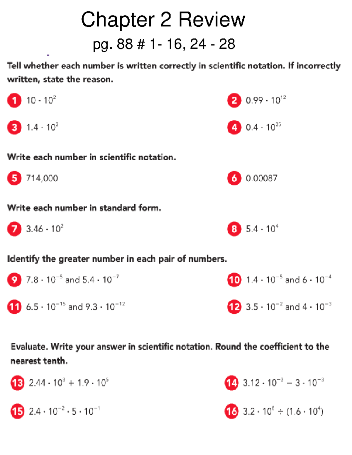 Dylan Amoa - Distance Learning Day 23 Pre-Algebra: Chapter 2 Review pg ...