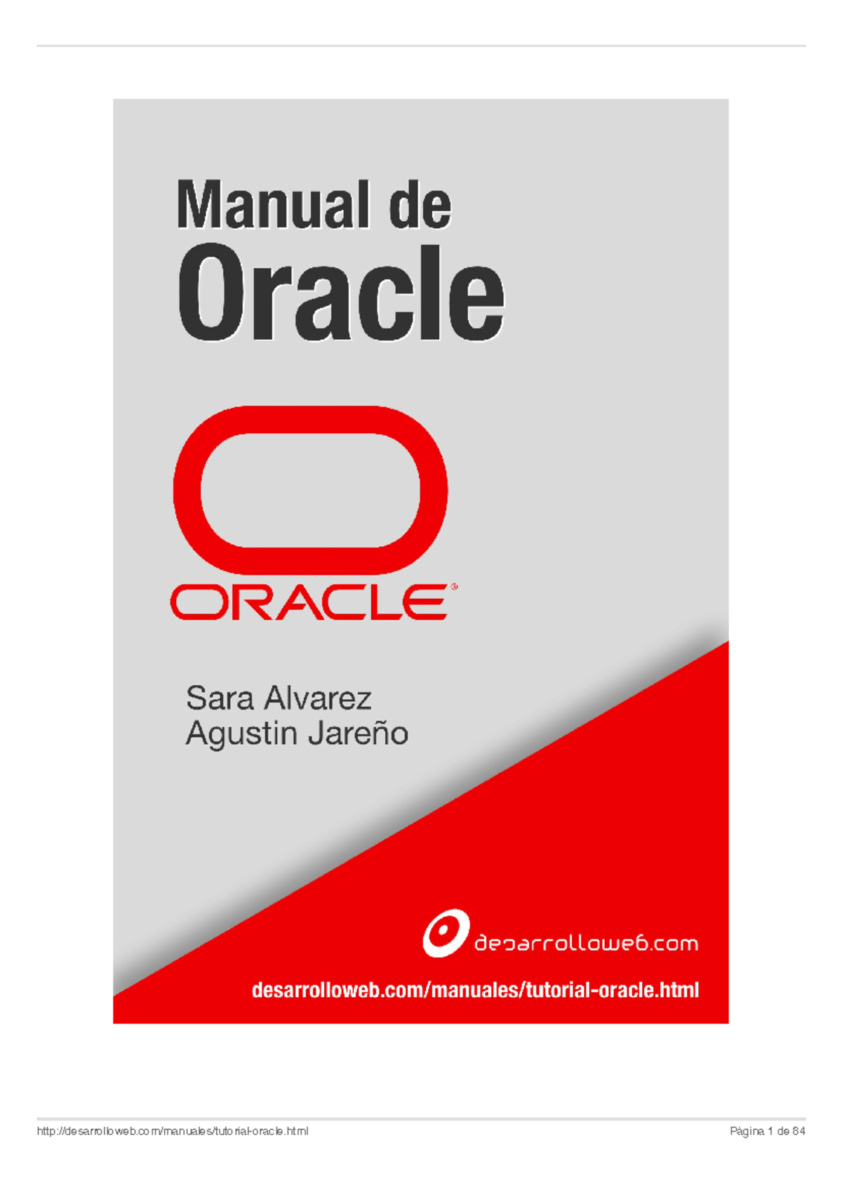 Tutorial Del Lenguaje Oracle De Programacion Orientada A Bbdd Introducción Tutorial De Oracle