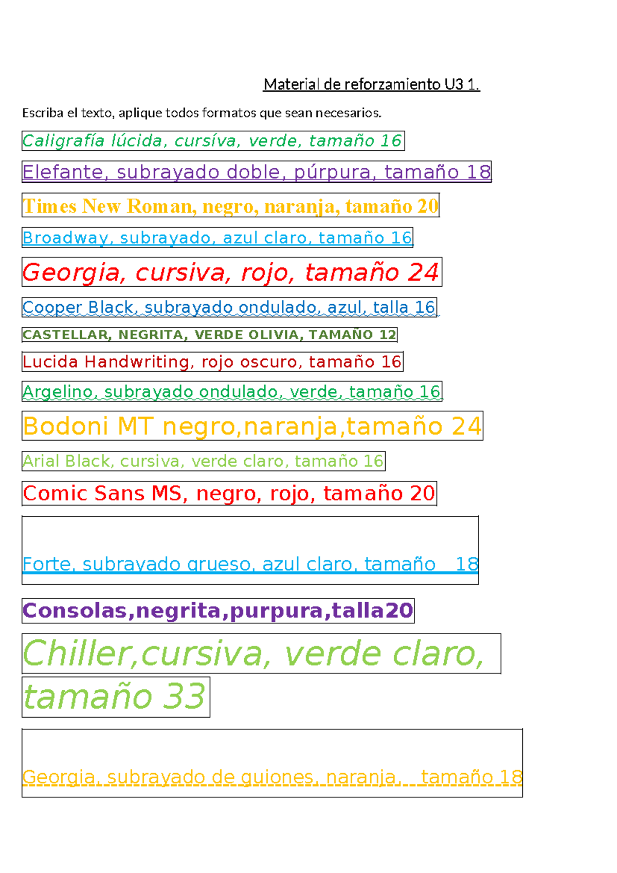 Material de reforzamiento U3 1 Giuly Roy Tipo Espirilla - Material de ...