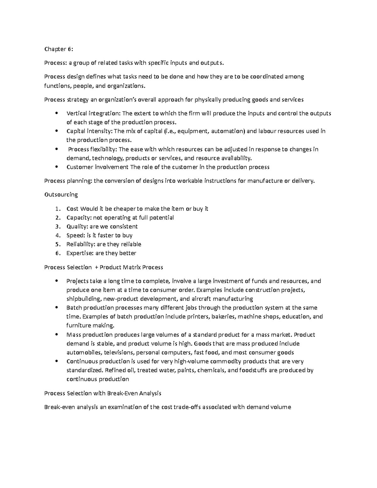Chapter 6 - Chapter 6: Process: a group of related tasks with specific ...